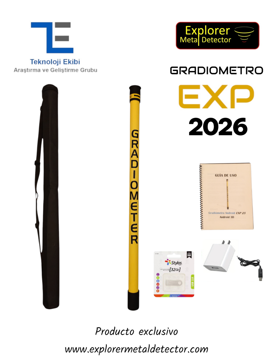 Gradiómetro EXP – Explorer Metal Detector