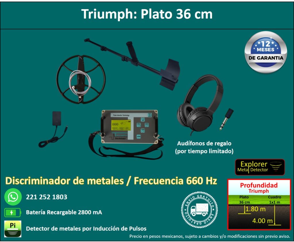 Triumph: 36 cm – Explorer Metal Detector