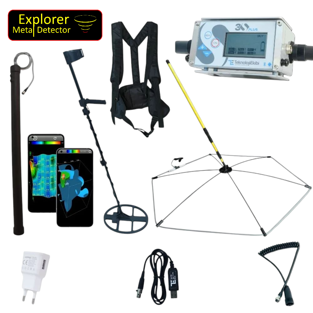 Delta Pulse 3S Plus + Gradiómetro Android – Explorer Metal Detector